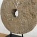 Large Vintage Millstone on Stand - Vintage Stone Wheel on Pedestal ...