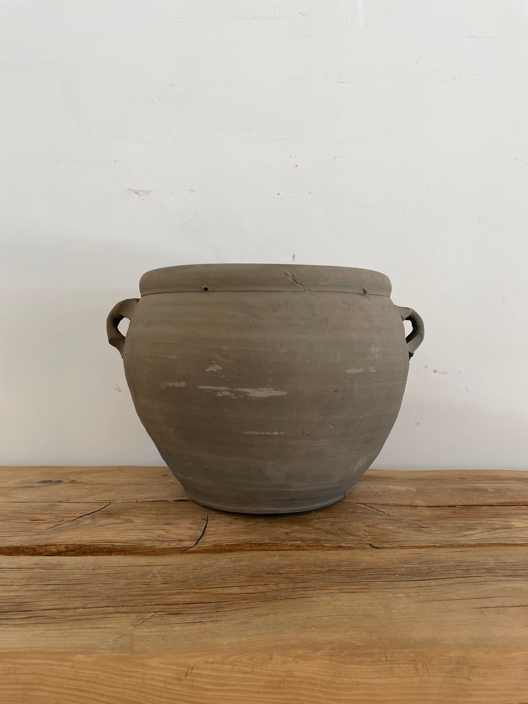 Vintage Clay Pot - Antique Pot - Rustic Pottery - Vintage Vase ...
