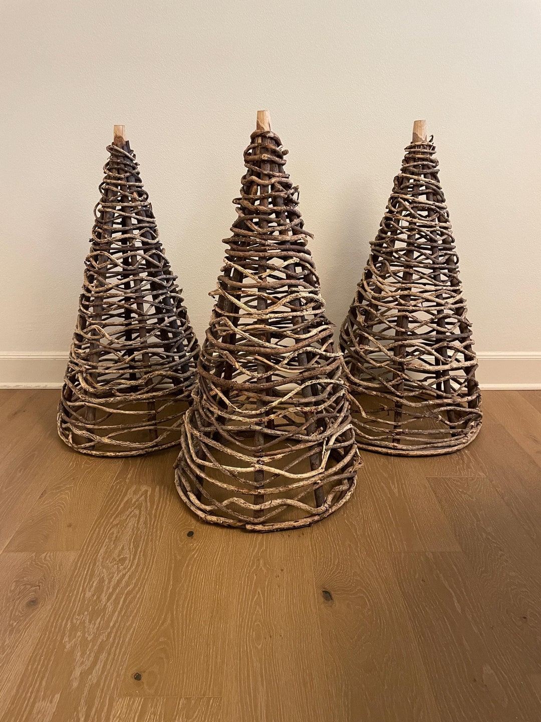 Rustic Branch Christmas Tree 3' Tall - Vine Christmas Tree - Cone ...