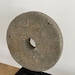 Large Vintage Millstone on Stand - Vintage Stone Wheel on Pedestal ...