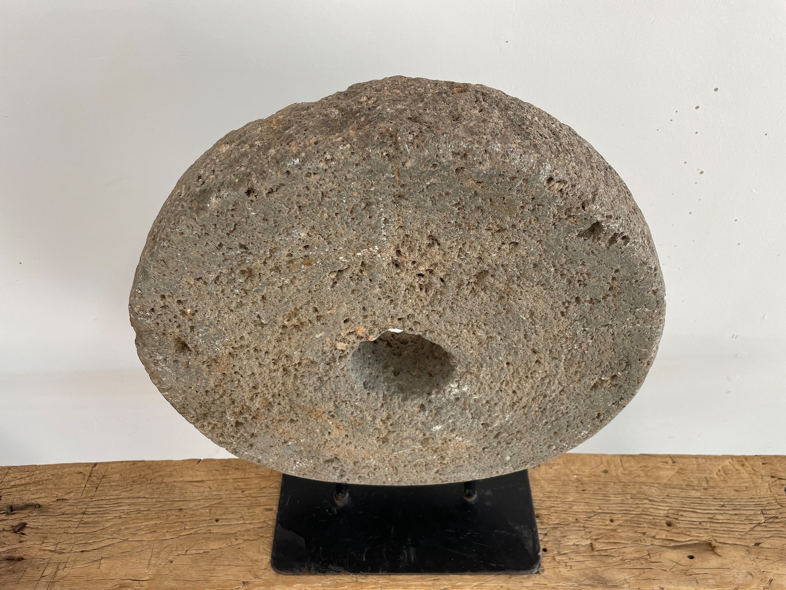 Large Vintage Millstone on Stand Vintage Stone Wheel on - Etsy