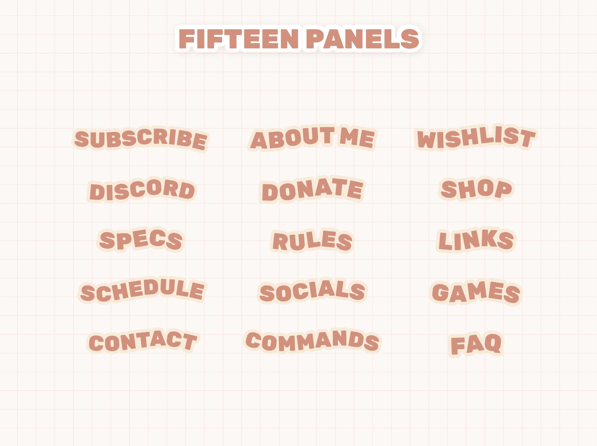 Beige and Brown Stream Overlay Package for Twitch, Cute Windows Theme ...