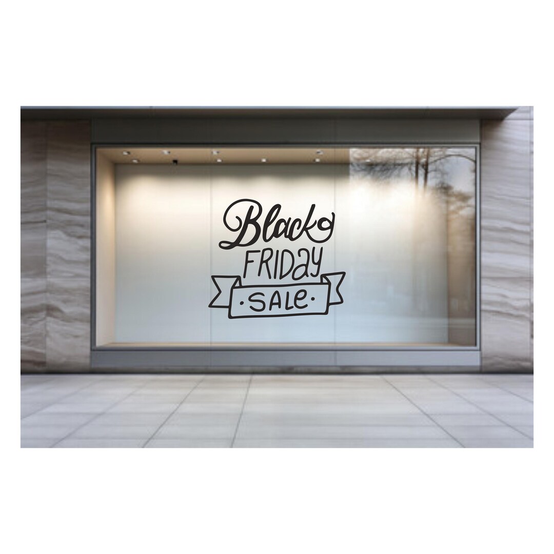 Black Friday Window Decals. Vinyl Window and Glass Decals. Black Friday ...