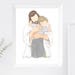 Angel Portrait, Parent Loss Gift, Memorial Portrait, Angel Baby ...