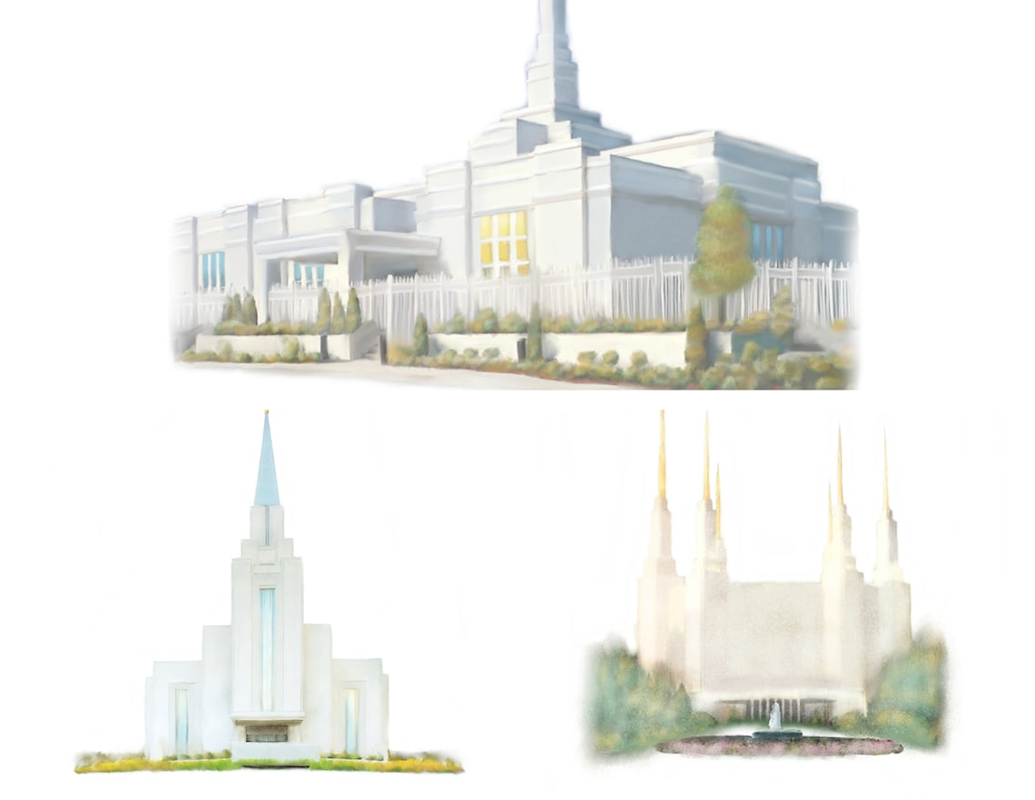 LDS Temple Bundle 35 Temple Printables Art Printables - Etsy
