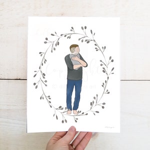 Memorial Art, Unique Memorial Art, Gift for Grieving Father, Sympathy ...