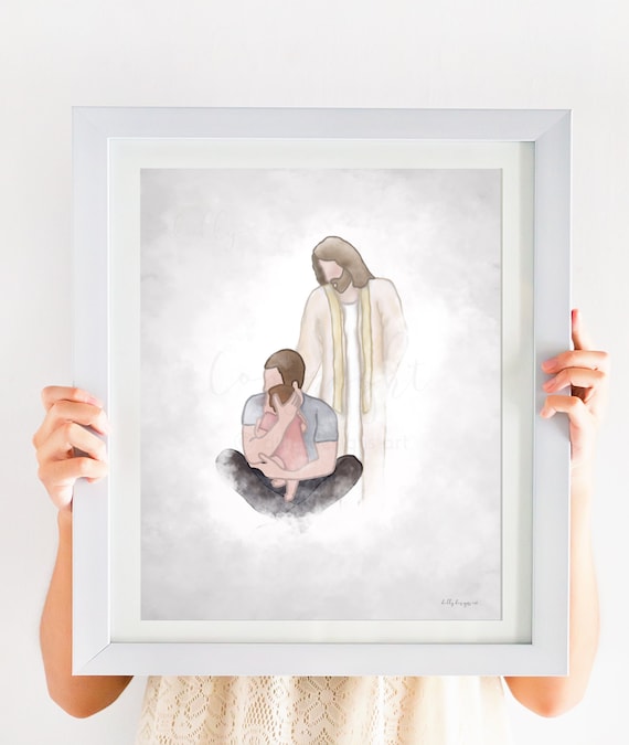 Jesus Christ With Children In Heaven