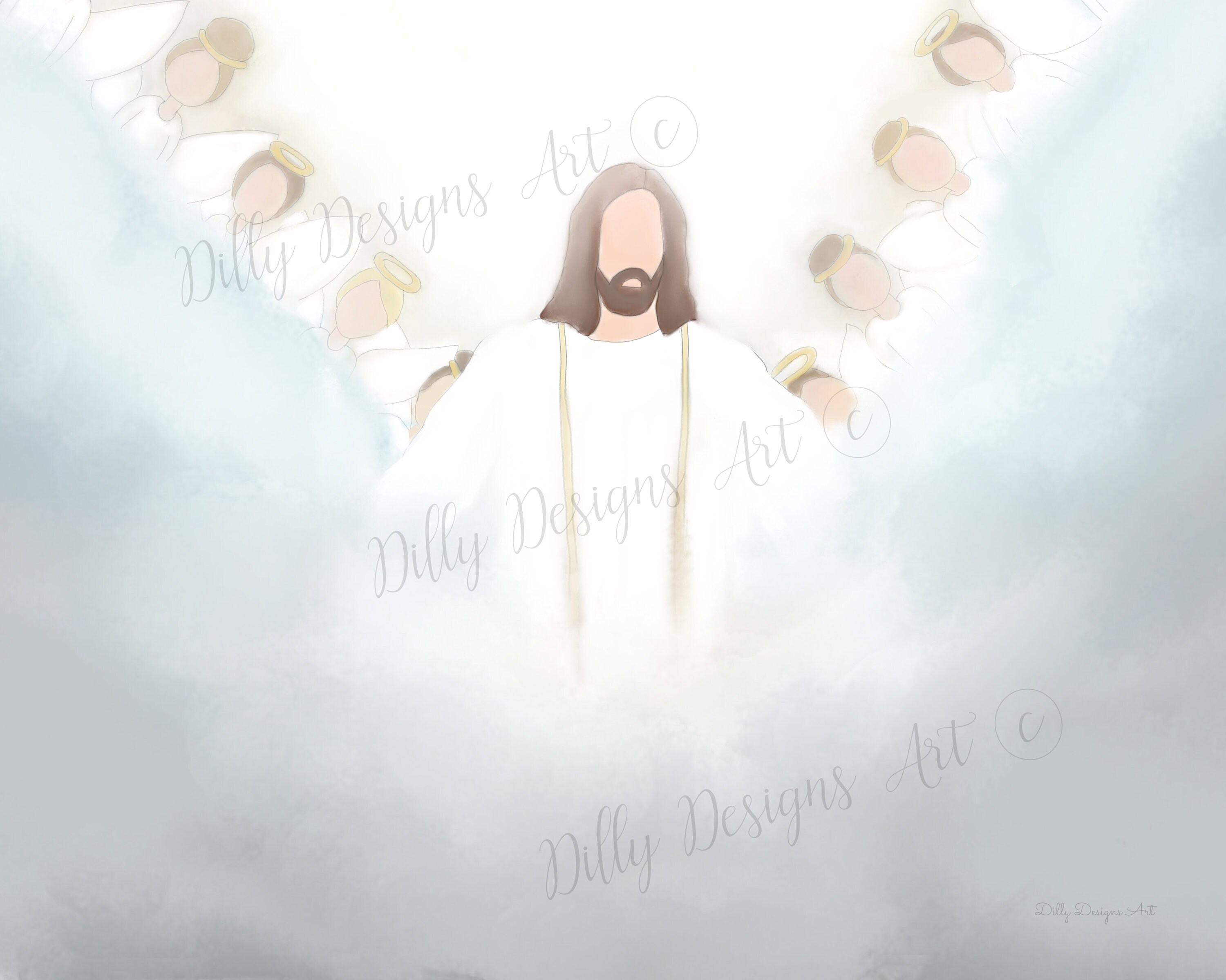 Christ Angels LDS Art LDS Wall Art LDS Printables Lds | Etsy