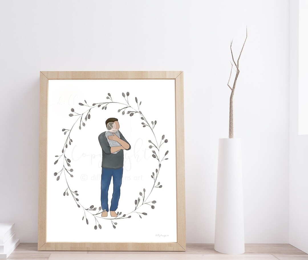 Printable Memorial Art, Memorial Painting, Digital Painting, Parents ...