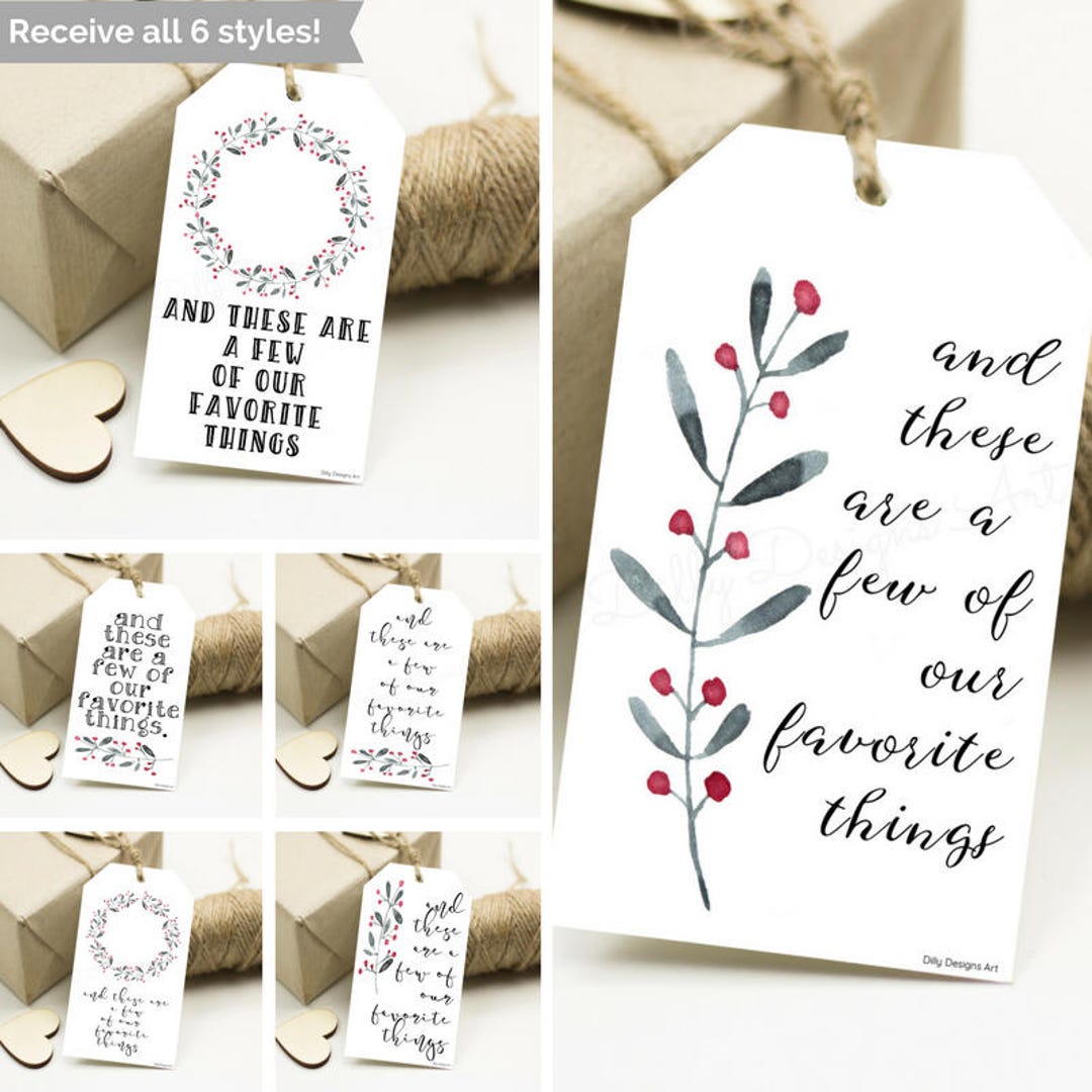 Printable Gift Tags, Christmas Gift Tags, and These Are A Few of OUR ...