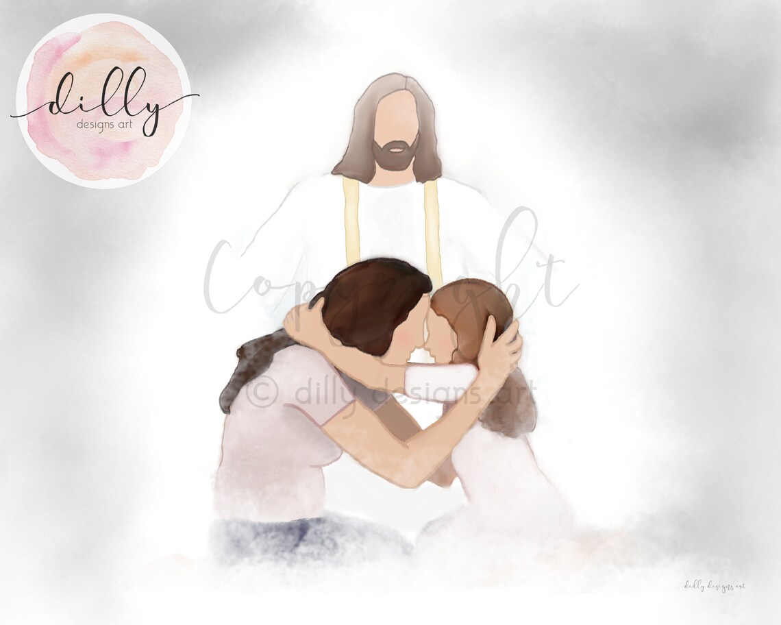 Jesus Christ Watercolor Art Print: Arms Open (digital Download) - Etsy