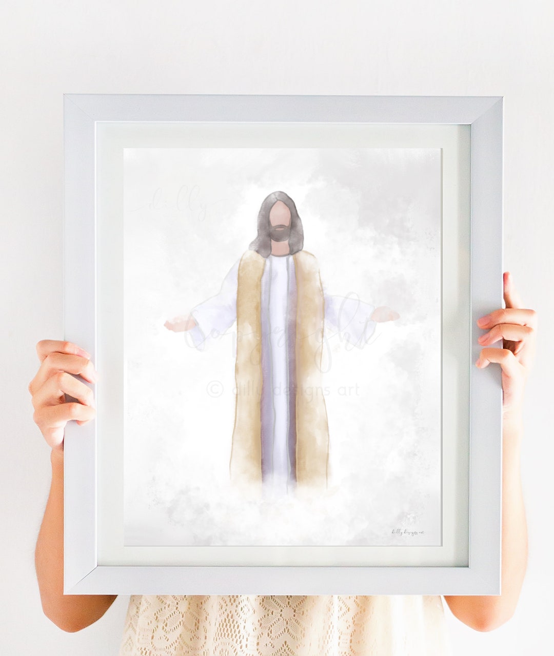 Christ's Embrace Art Print, Jesus Arms Outstretched (digital Download ...