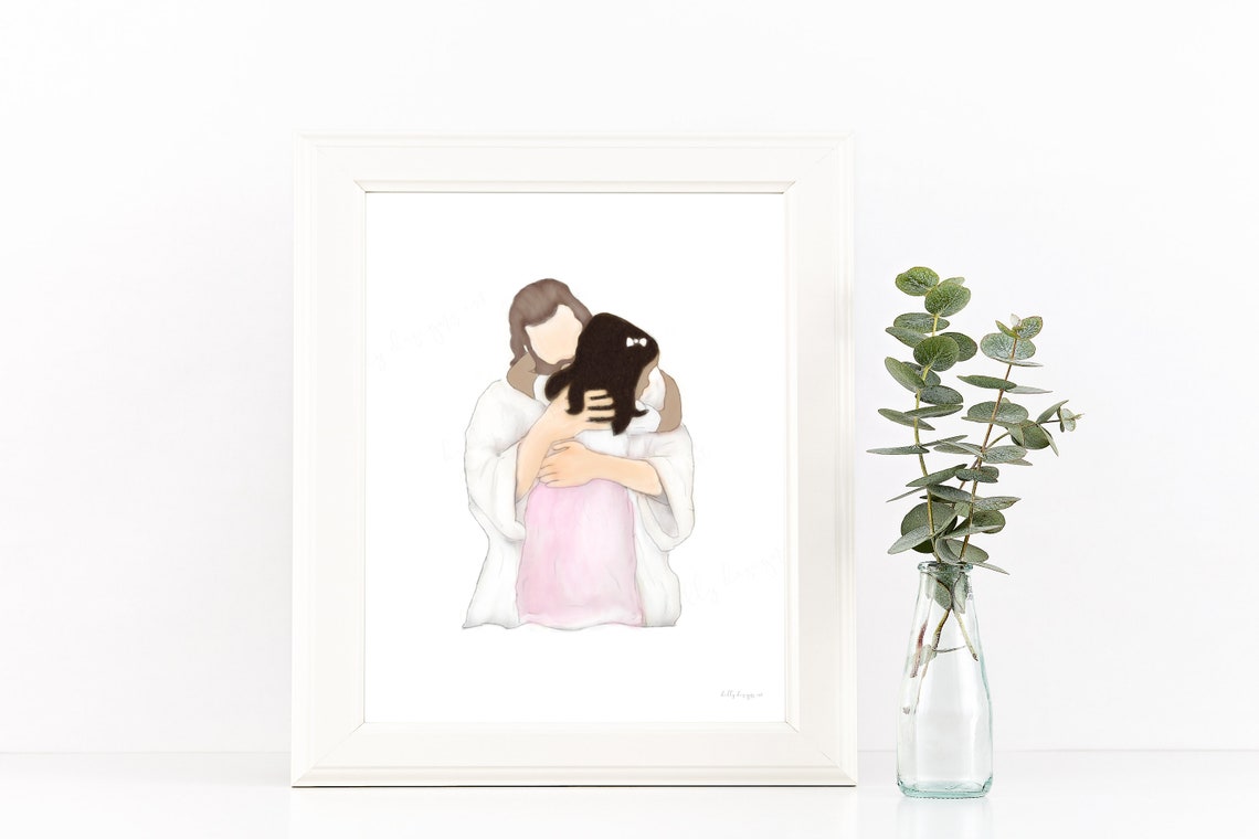 Loss of Child Christ Art Christ Child Loss Funeral | Etsy