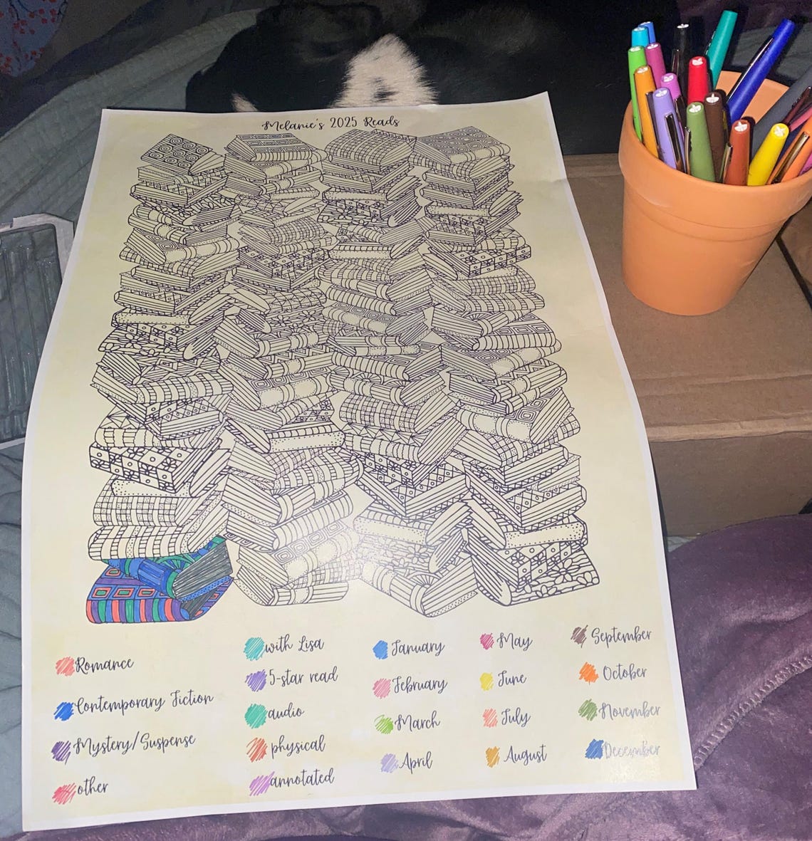 Book Tracking Poster (digital Download, 18x12) - Etsy