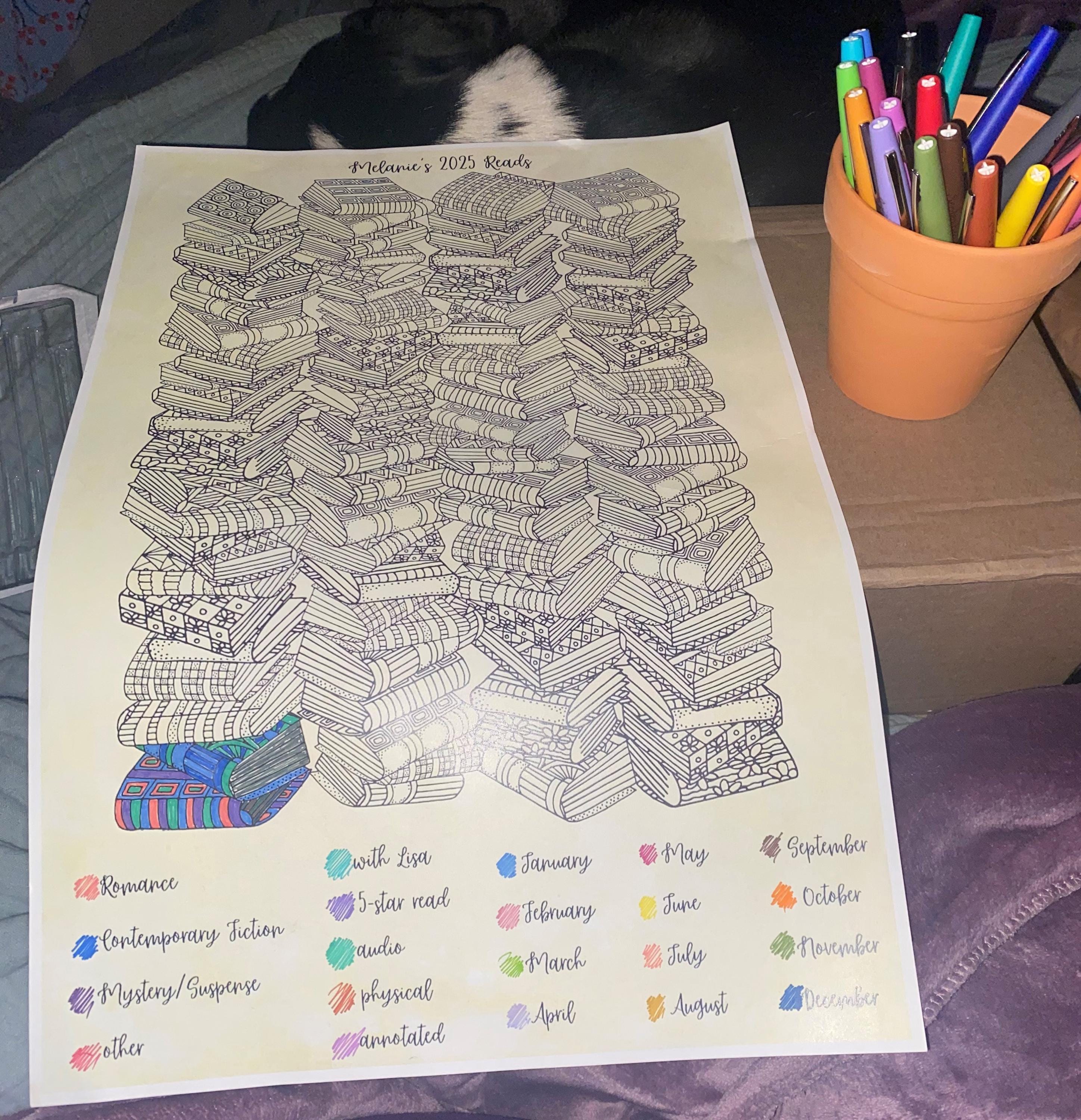 Book Tracking Poster (digital Download, 18x12) - Etsy