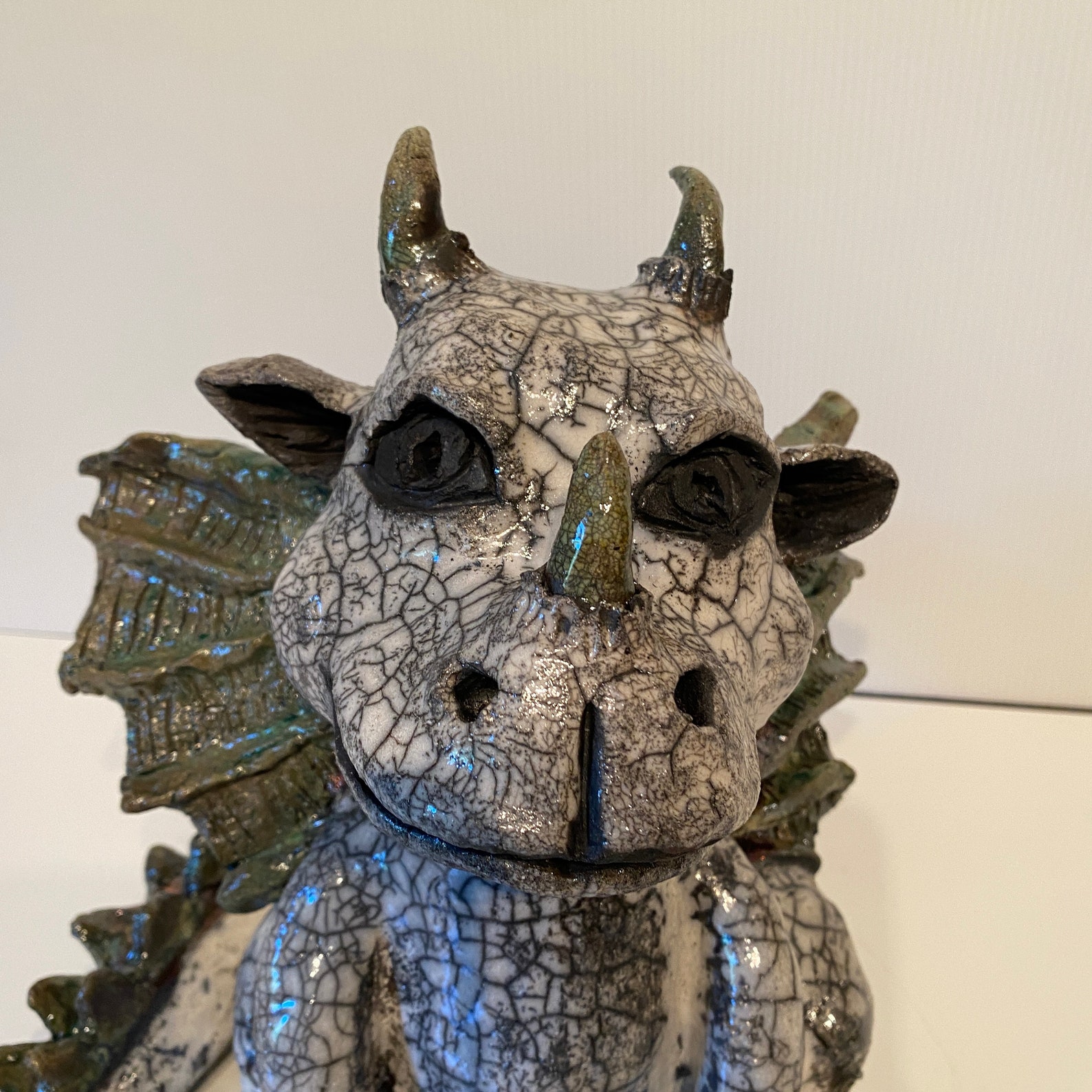 Céramic Raku Baby Dragon - Etsy