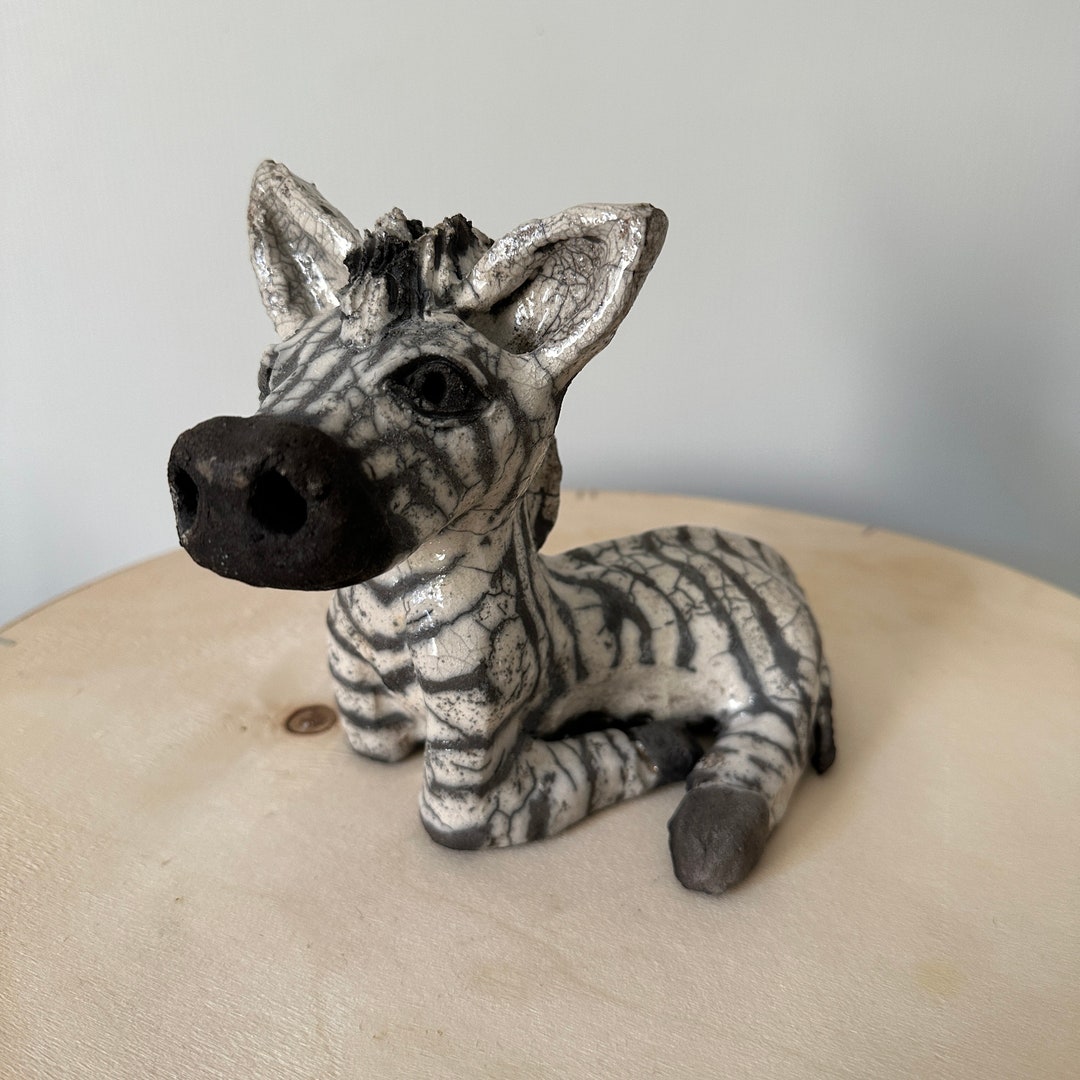 Céramic Raku Baby Zebra - Etsy