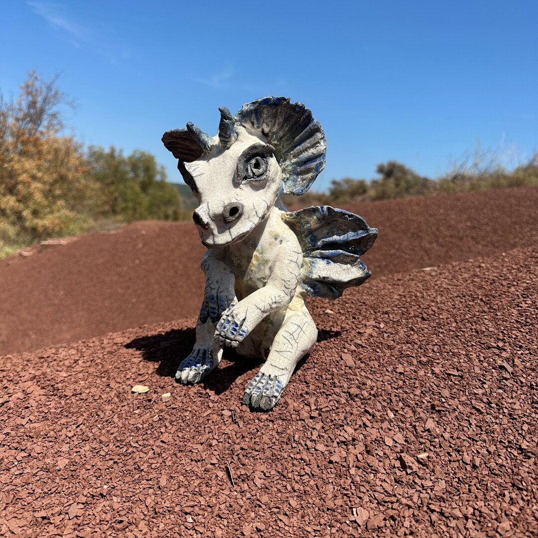 Céramic Raku Dragon - Etsy
