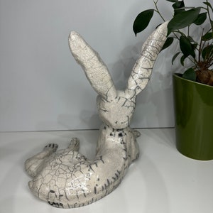 Céramic Raku the Wild Rabbit - Etsy UK