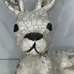 Céramic Raku the Wild Rabbit - Etsy UK
