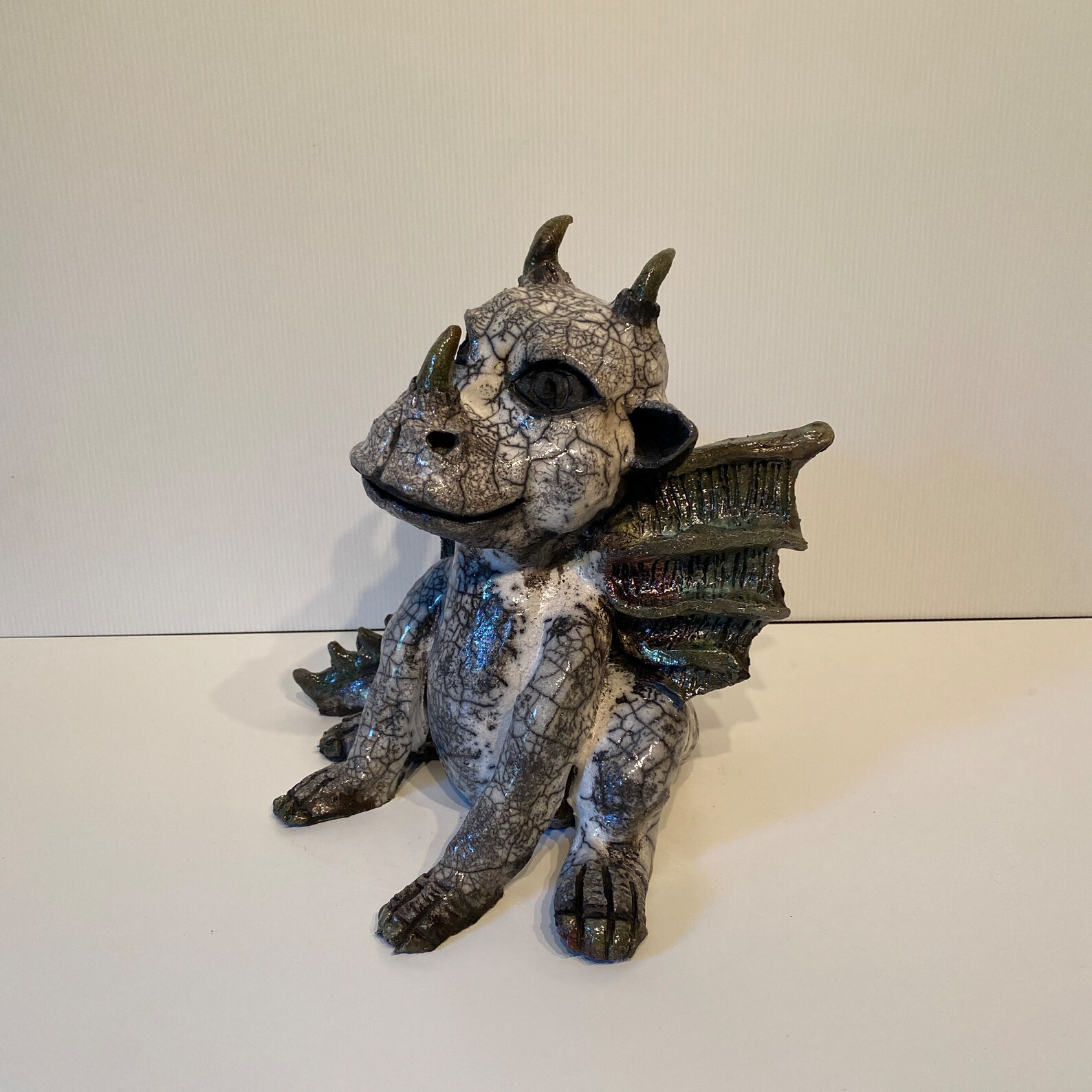 Céramic Raku Baby Dragon - Etsy