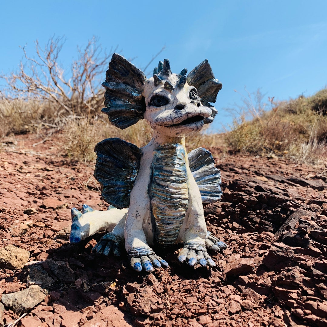 Céramic Raku Dragon - Etsy