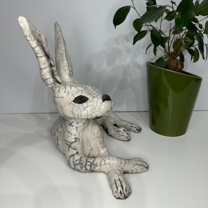 Céramic Raku the Wild Rabbit - Etsy UK