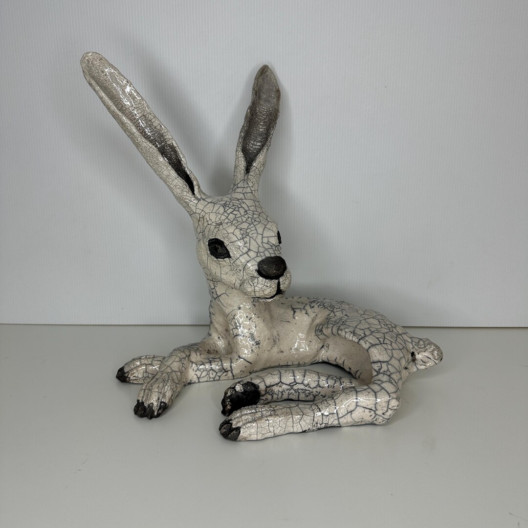 Céramic Raku the Wild Rabbit - Etsy