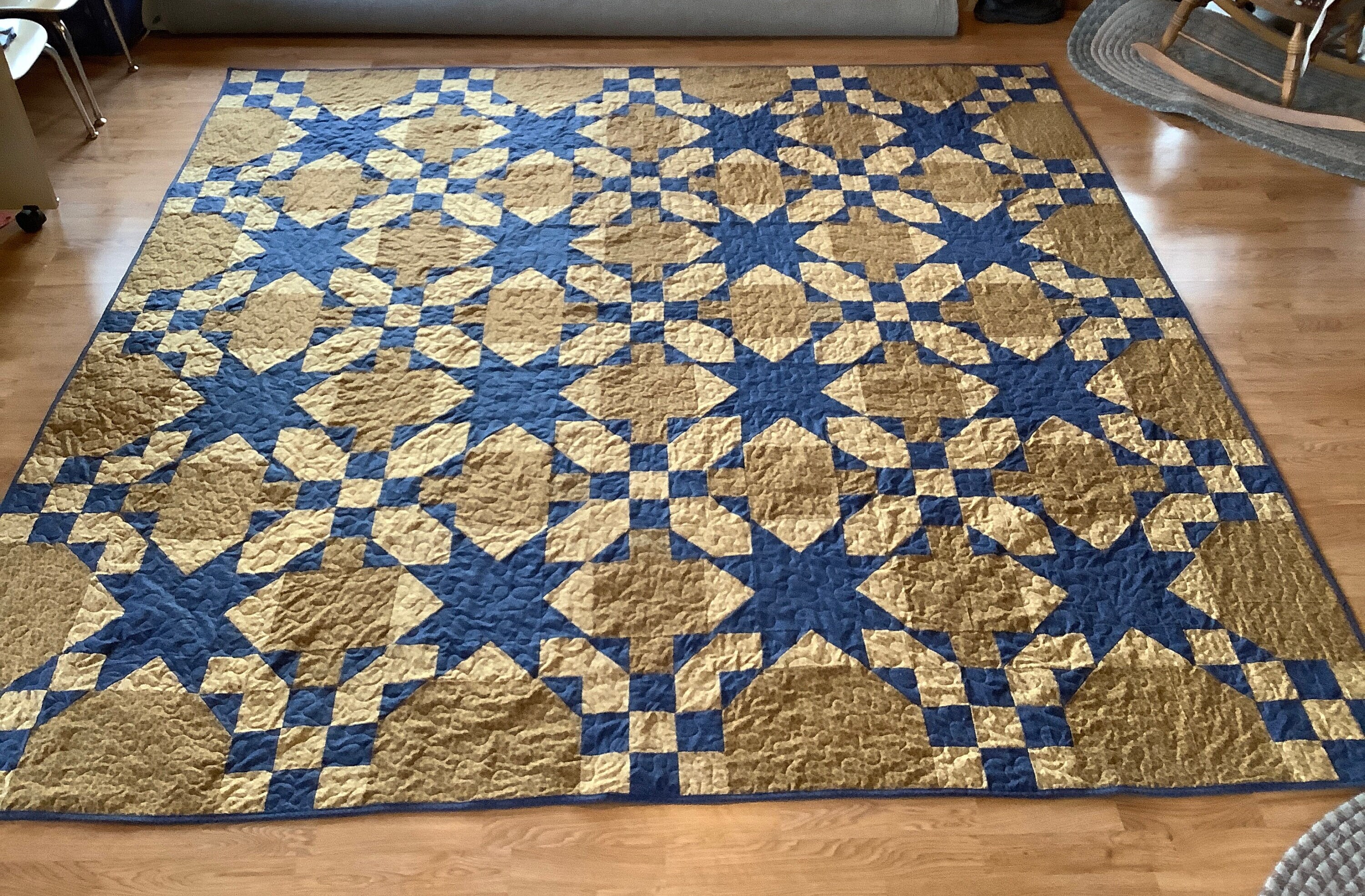 Homemade Quilt 98x98 King/queen Vintage Civil War Pattern - Etsy