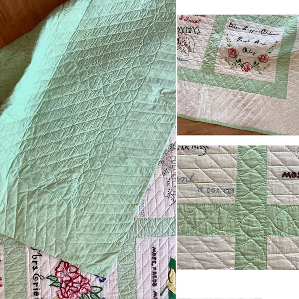 Embroidered Quilt - Etsy