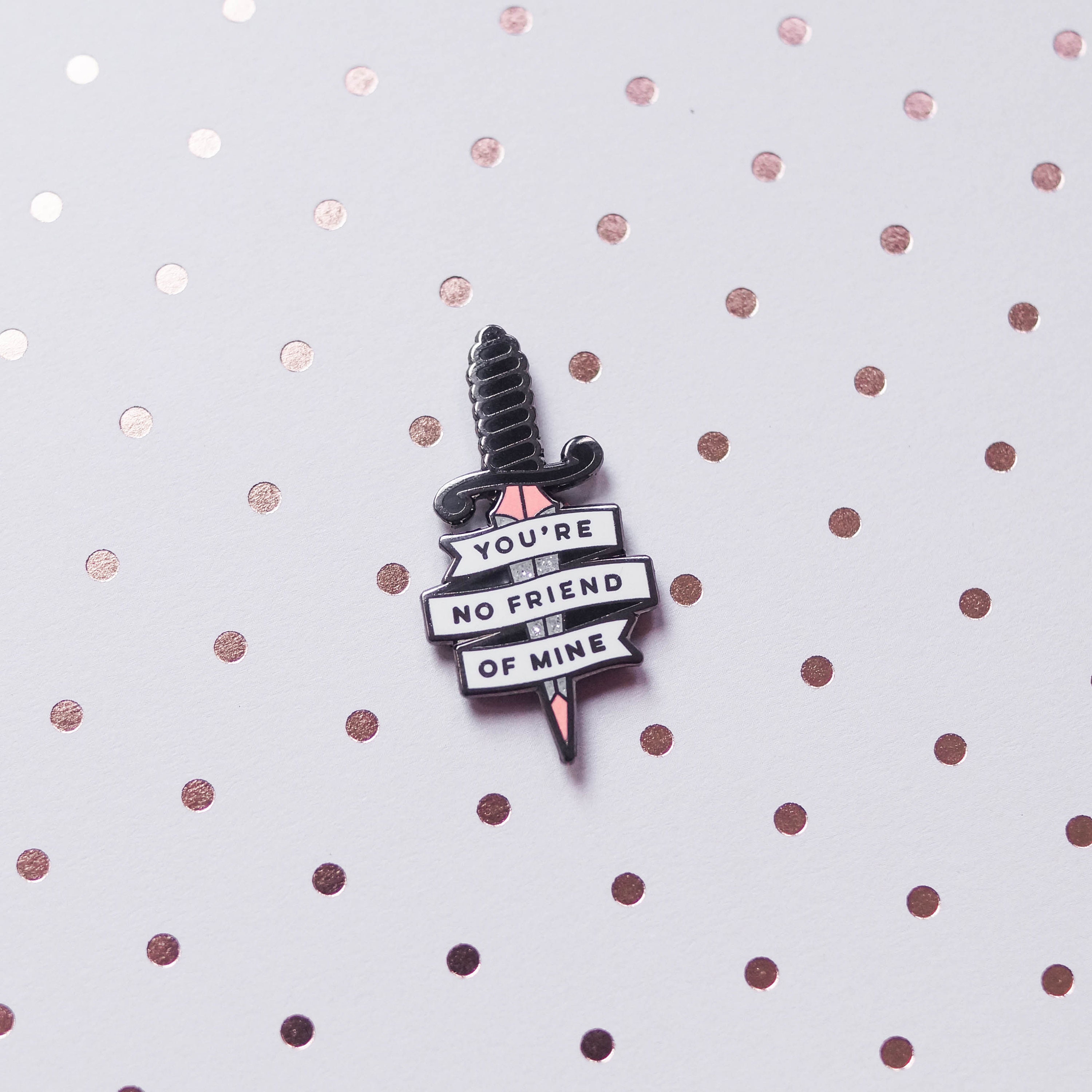 No Friend Hard Enamel Pin - Etsy UK