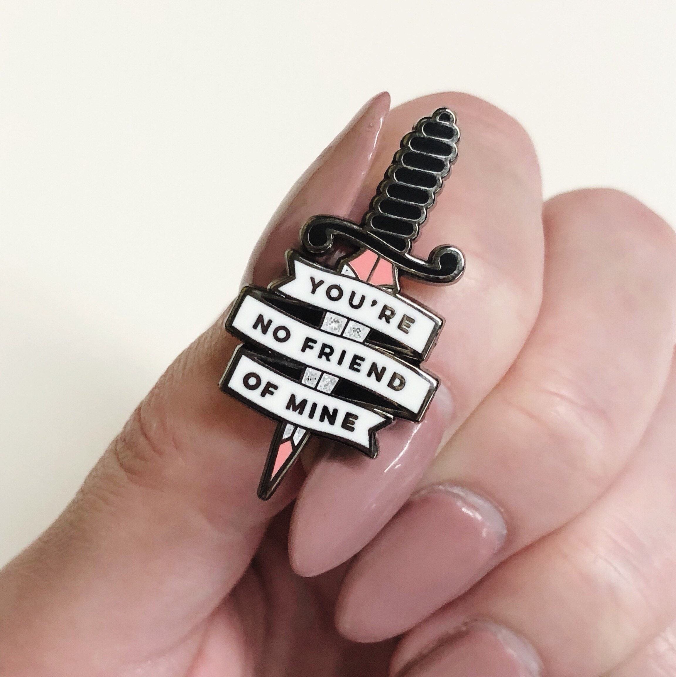 No Friend Hard Enamel Pin - Etsy UK