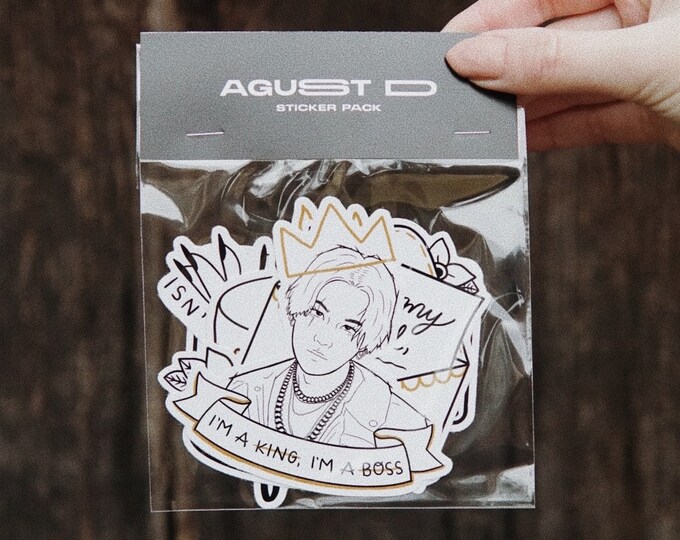 AGUST D / D-2 Tattoo Flash Sticker Pack - Etsy
