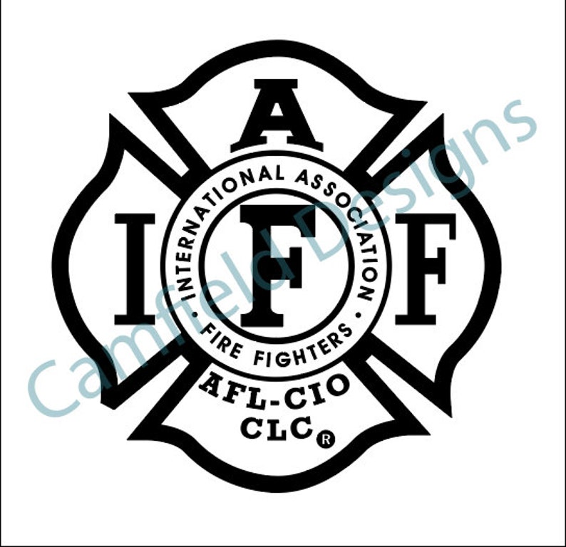Iaff Union Logo Career Firefighter Vector PNG EPS SVG - Etsy