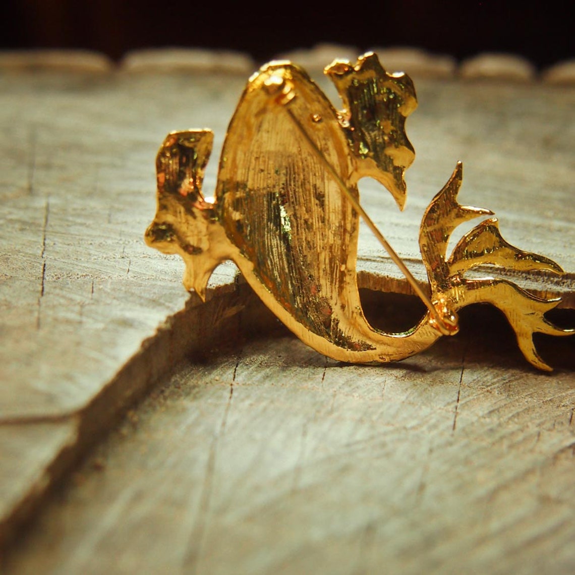 Japanese Koi Brooch Antique Vintage Styled, Bridesmaid, Rhinestone ...