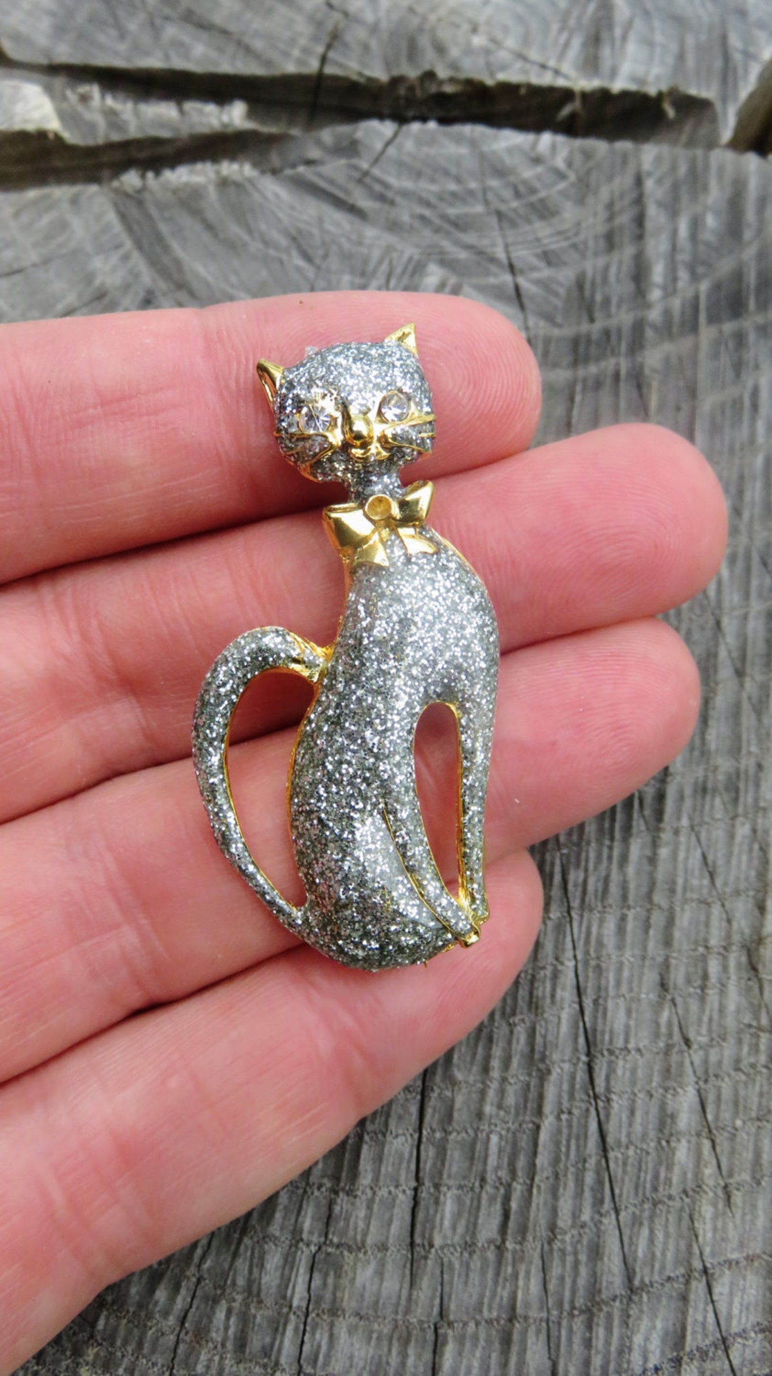 Seated Cat Brooch Antique Vintage Styled Bridesmaid - Etsy