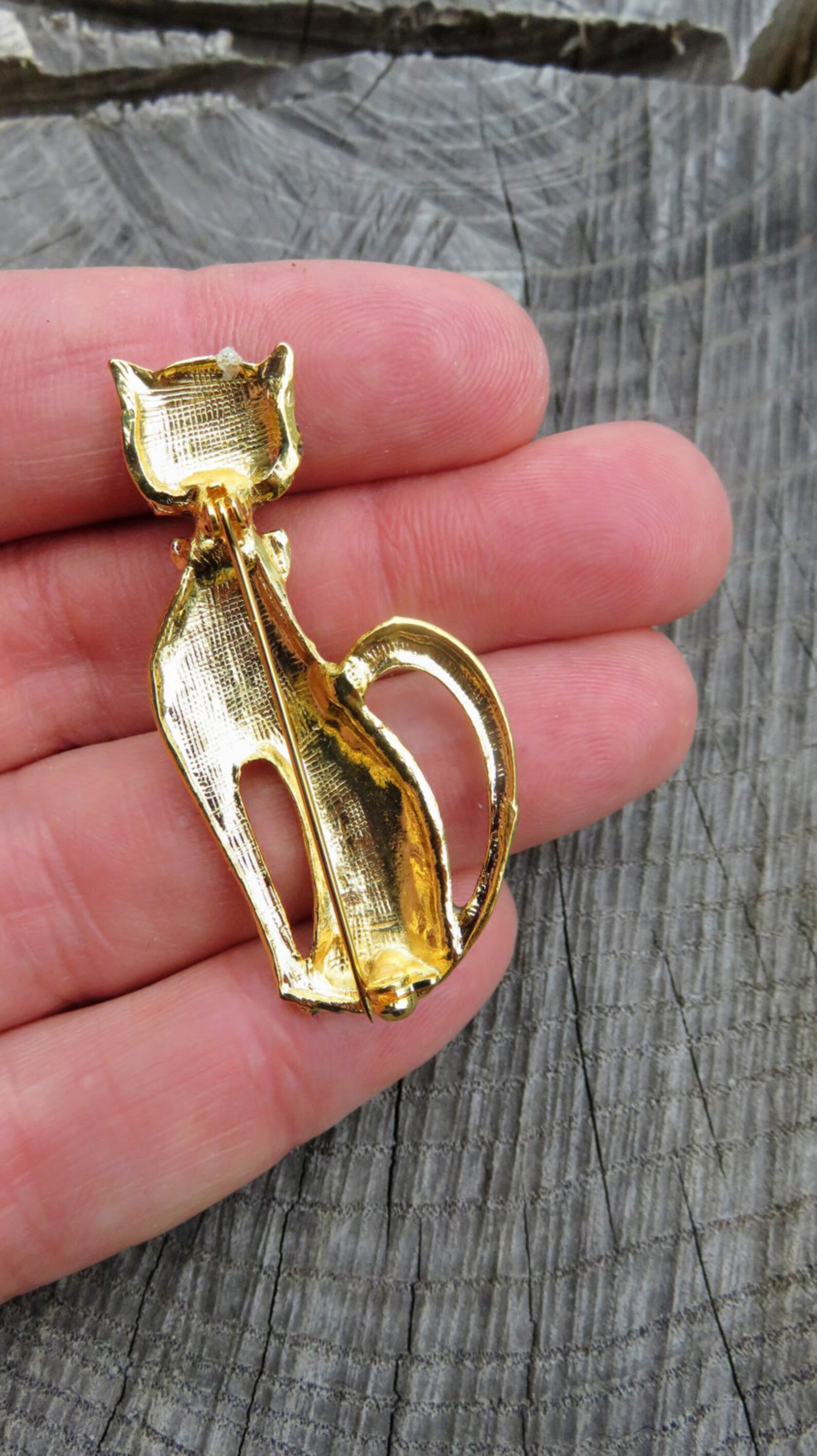 Seated Cat Brooch Antique Vintage Styled Bridesmaid - Etsy