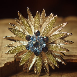 Blue Star Brooch Pin, Antique Styled Vintage Costume Jewelry Look, Fine ...