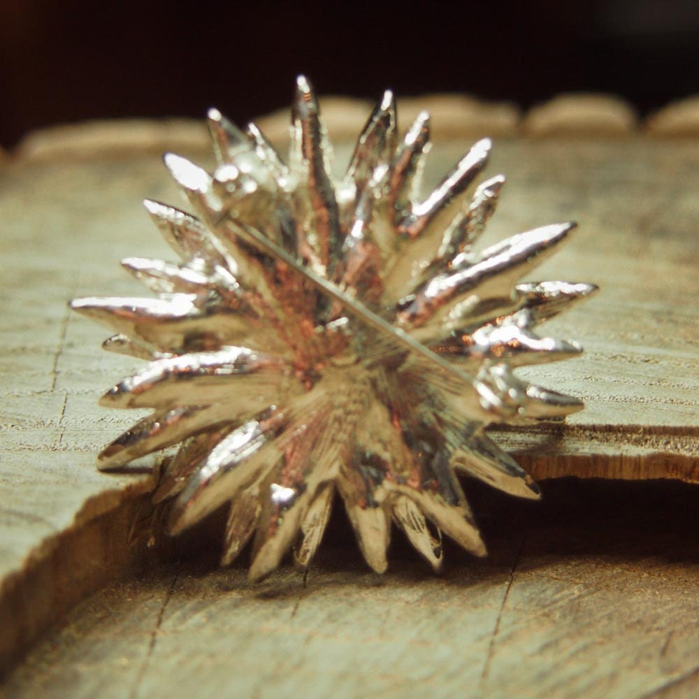 Silver Fireworks Brooch Antique Vintage Styled Bridesmaid - Etsy Australia