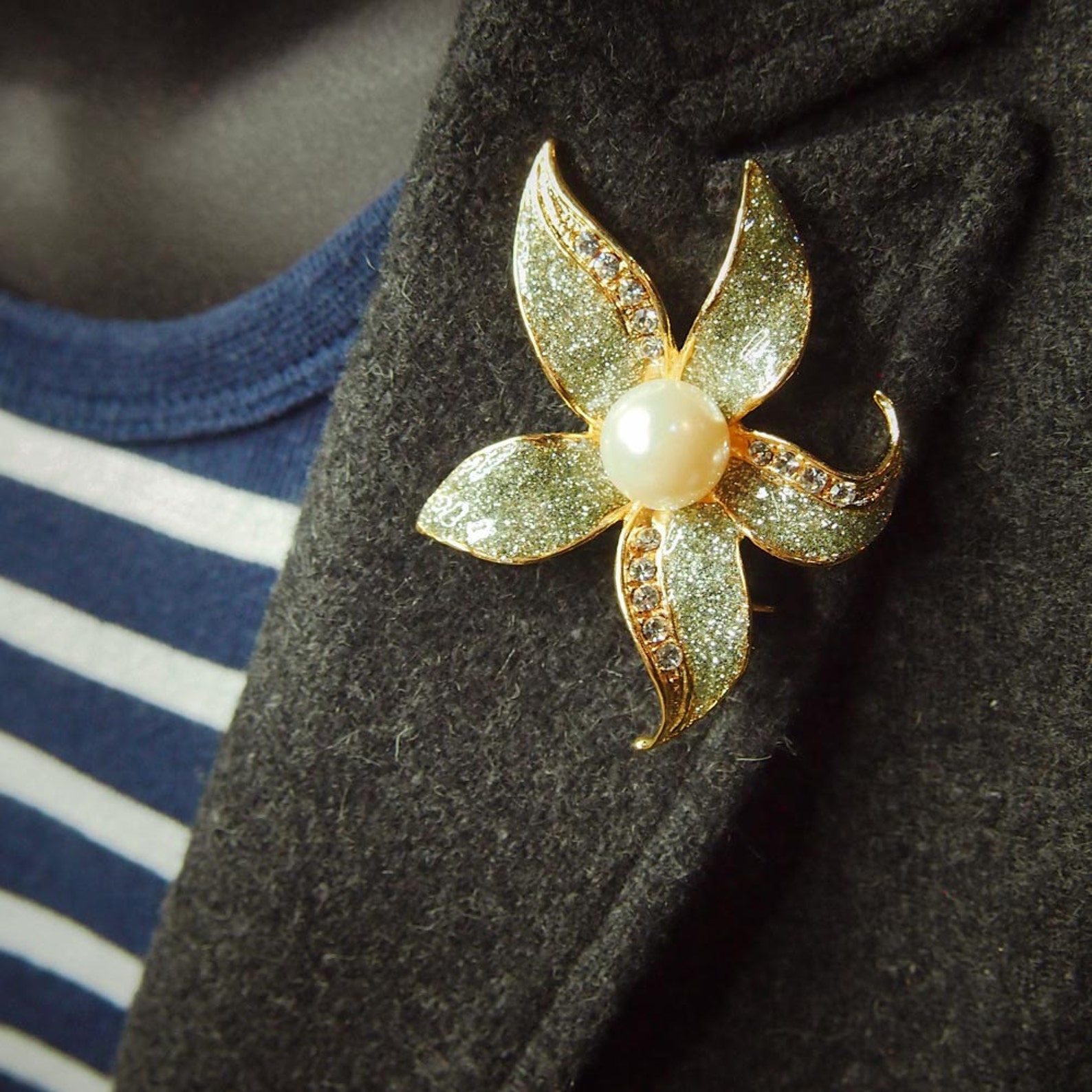 Singapore Orchid Brooch Antique Vintage Styled Bridesmaid - Etsy Australia