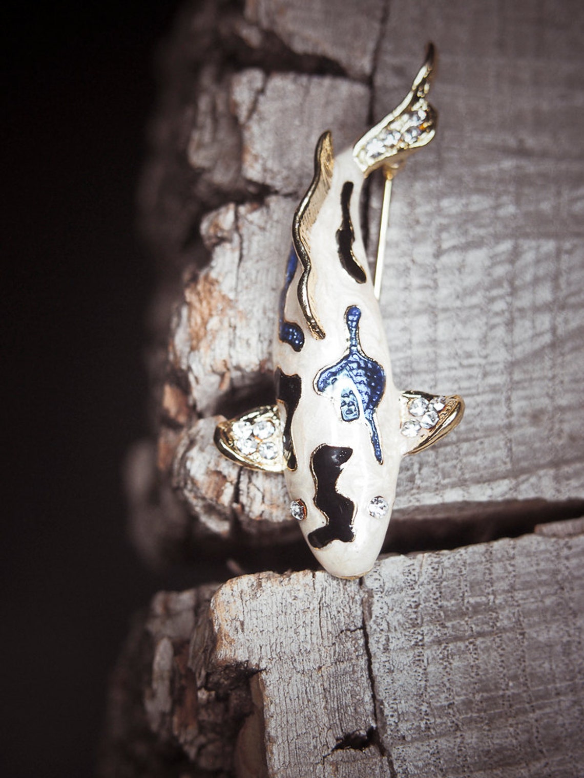 Sparkle Fish Brooch antique vintage styled bridesmaid | Etsy