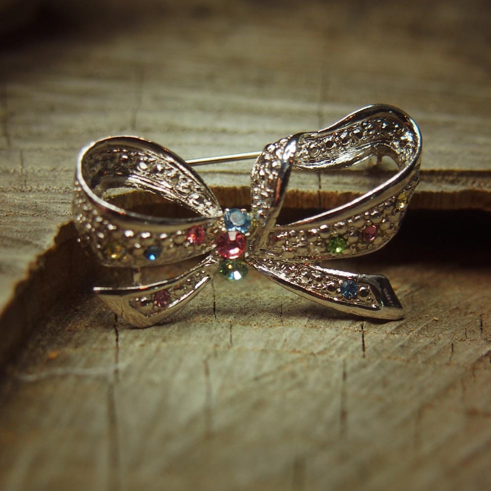 Ribbon Bow Brooch antique vintage styled bridesmaid | Etsy