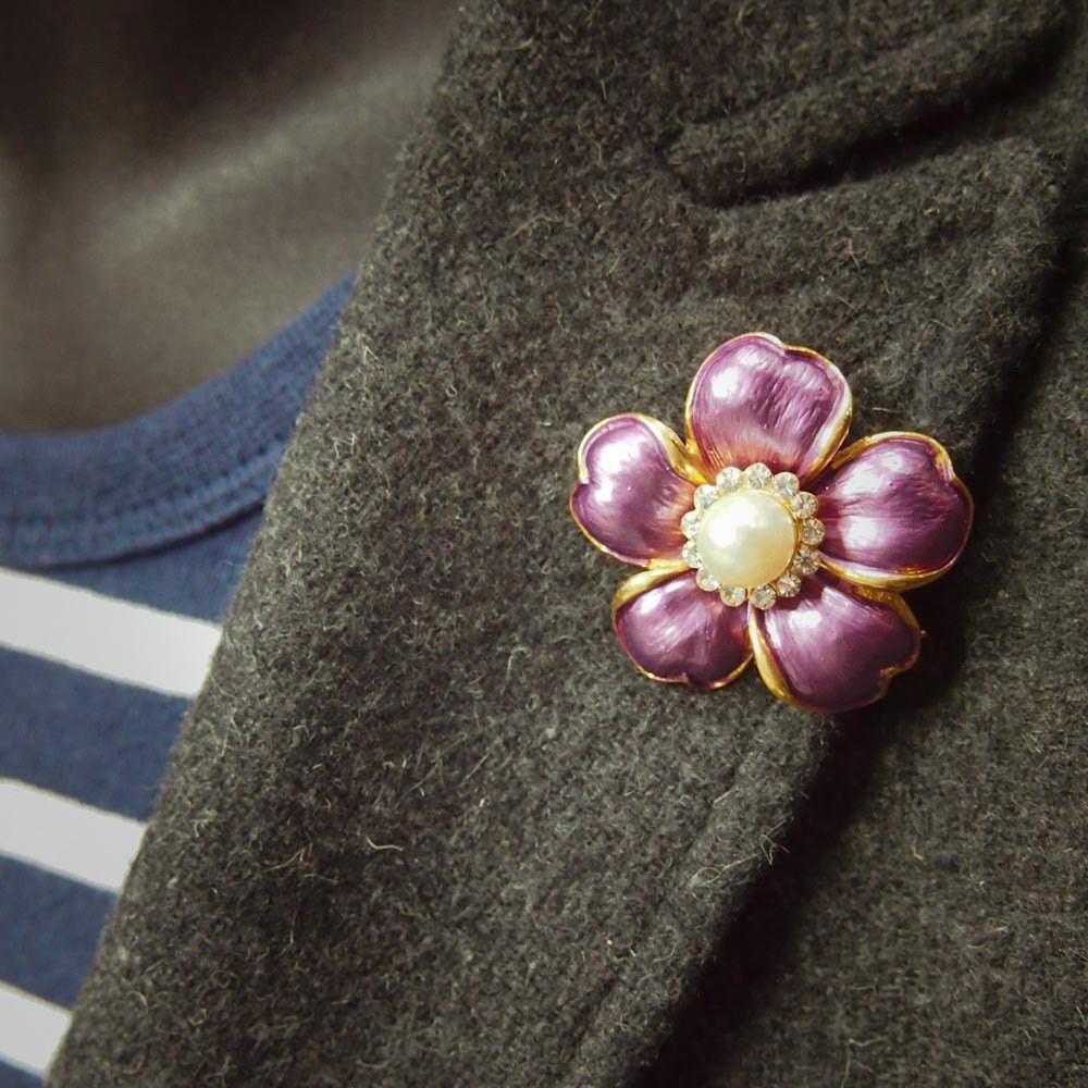 Pearl Daisy Brooch Antique Vintage Styled Bridesmaid - Etsy Australia