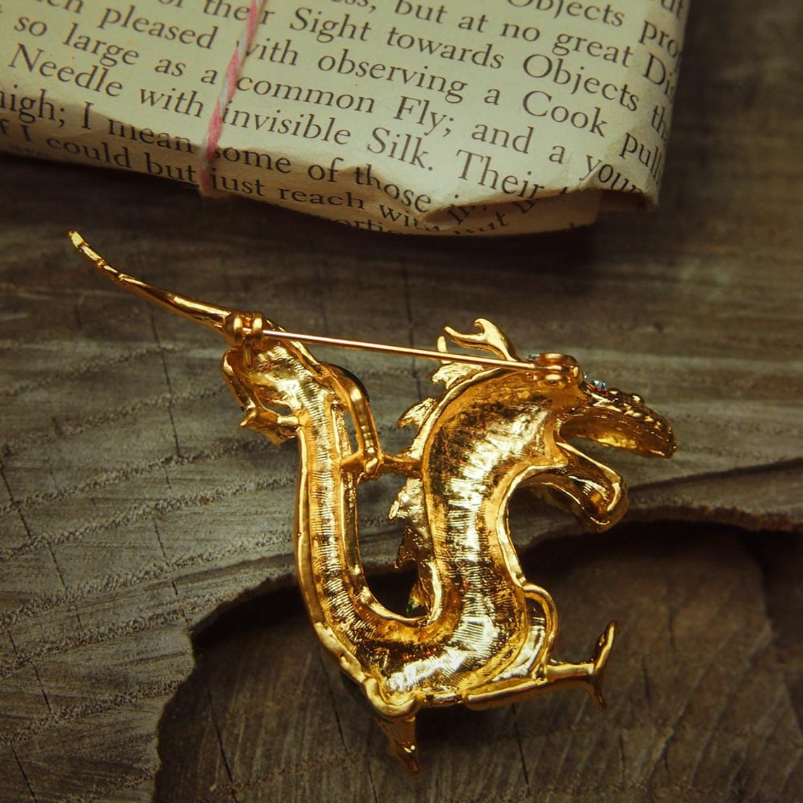 Oriental Dragon Brooch Antique Vintage Styled Bridesmaid - Etsy