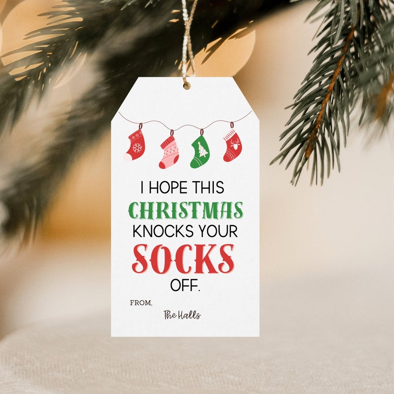 Christmas Socks Tag - Etsy
