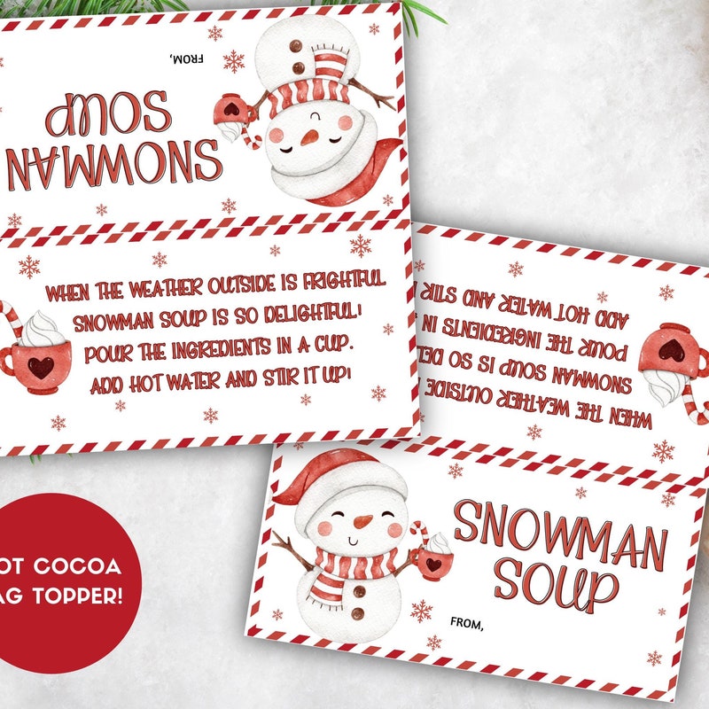 Snowman Soup - Etsy