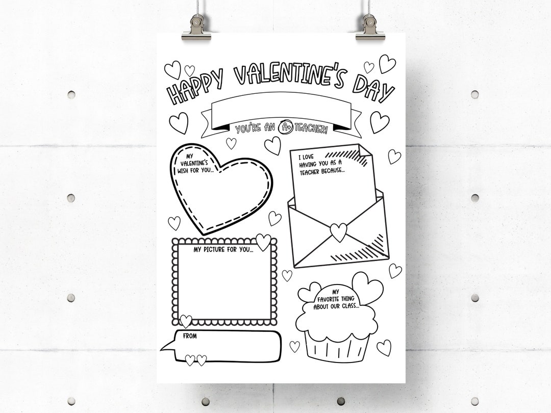 Happy Valentine's Day Teacher Gift | Teacher Printable | Teacher ...