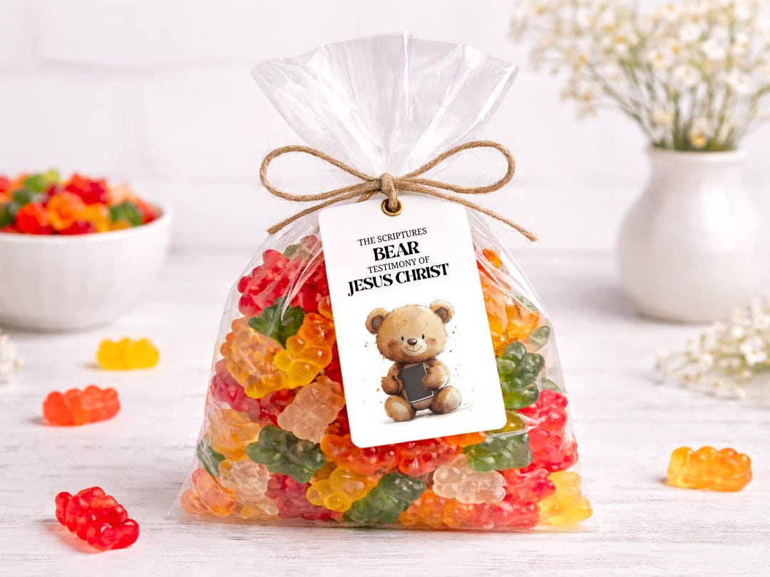 Baptism Bears, the Scriptures Bear Testimony of Jesus Christ, Gummi ...