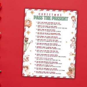 Nativity Christmas Pass the Present Game, White Elephant Gift ...