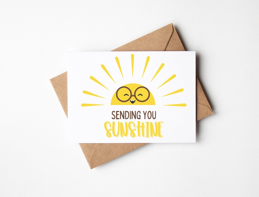 Sunshine Card | Box of Sunshine Card | Thinking of You | Gift Basket ...